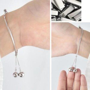 Jewelry | New 925 Sterling Silver Double Bell Bracelet | Poshmark